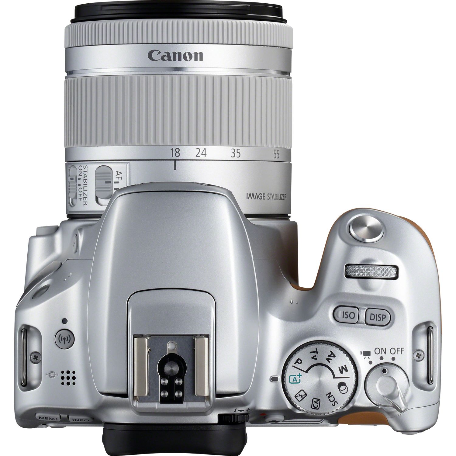Canon EOS 200D argent et objectif EF-S 18-55mm f/4-5.6 IS STM argent ...