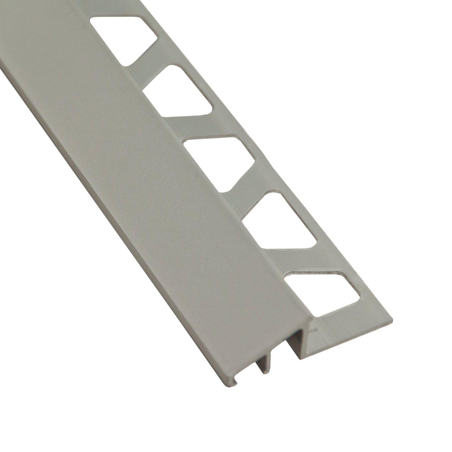 Schluter Reno-TK Satin Anodized Aluminum 1/2 in. x 8 ft. 2-1/2 in ...